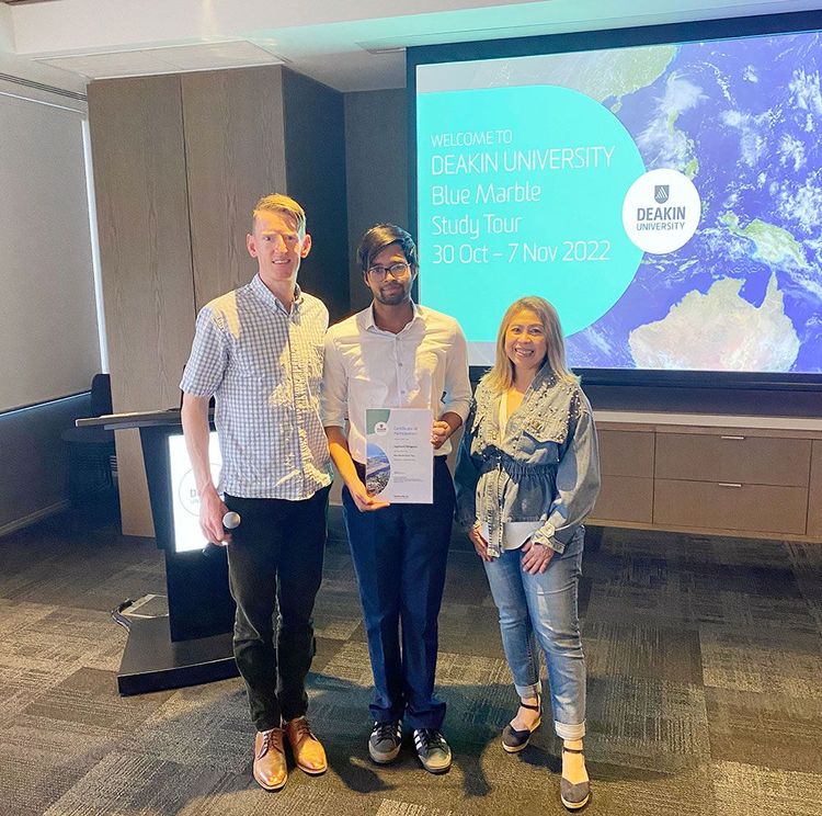 DEAKIN STUDY TOUR | Event Date: Sunday, 30th, October 2022