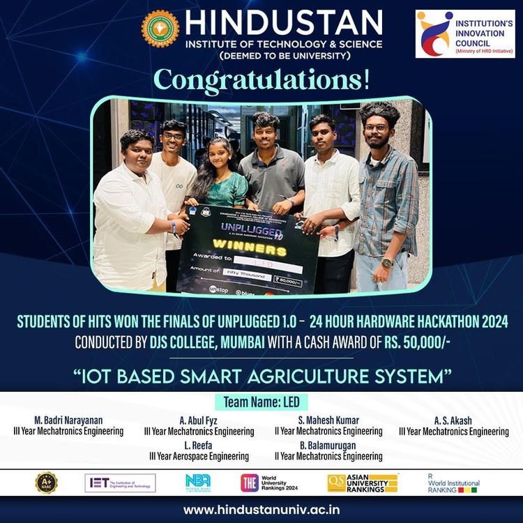 B.Tech Mechatronics Engineering Colleges in Chennai, India